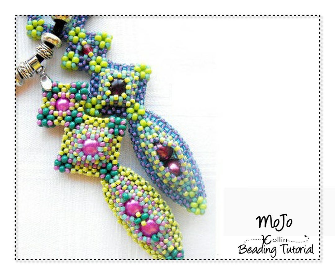 Beading Patterns, Cubic Right Angle Weave Pendant Pattern, Beading ...