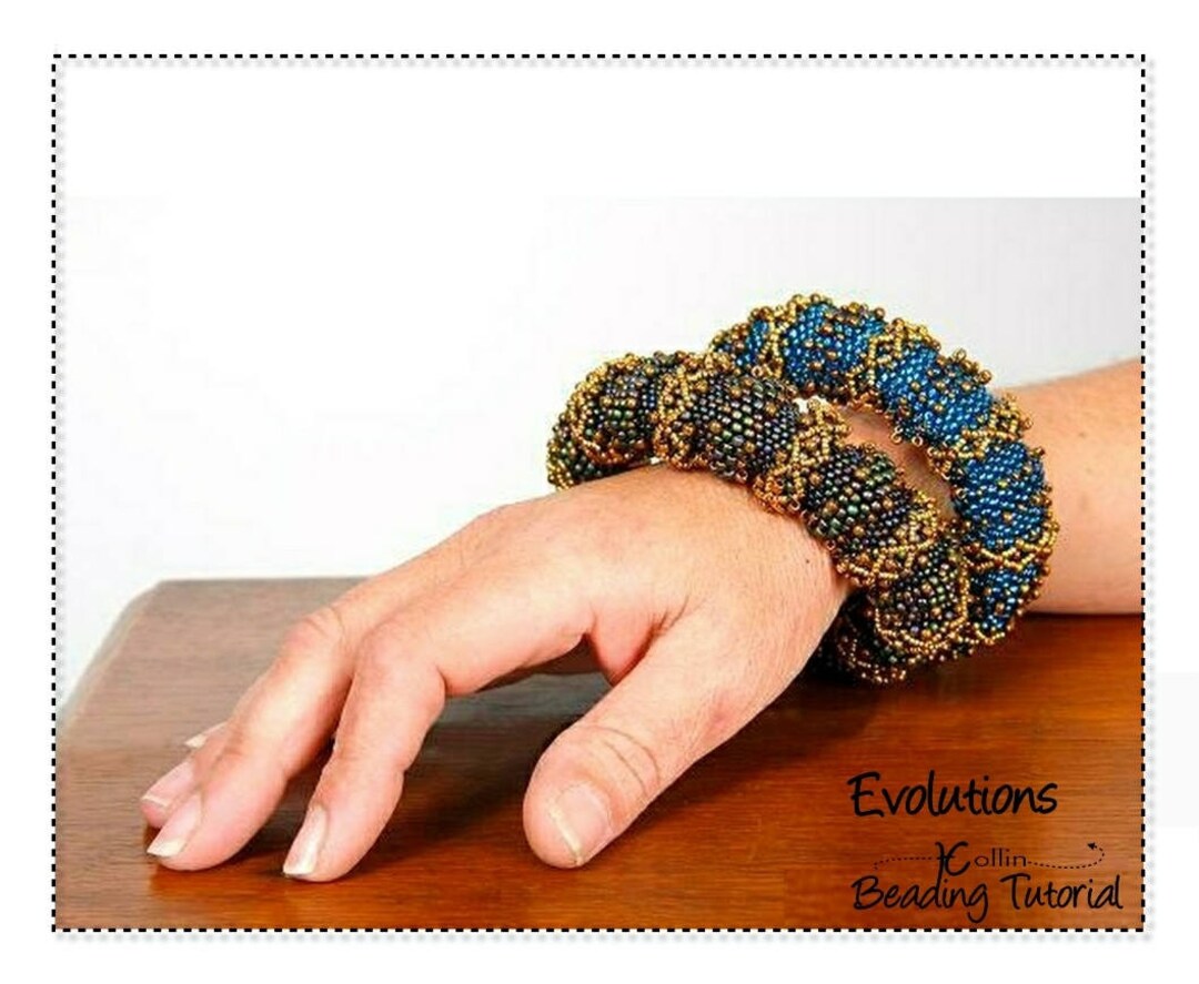 Chunky African Bangle Beading Pattern, Hollow Core Ethnic Jewellery ...