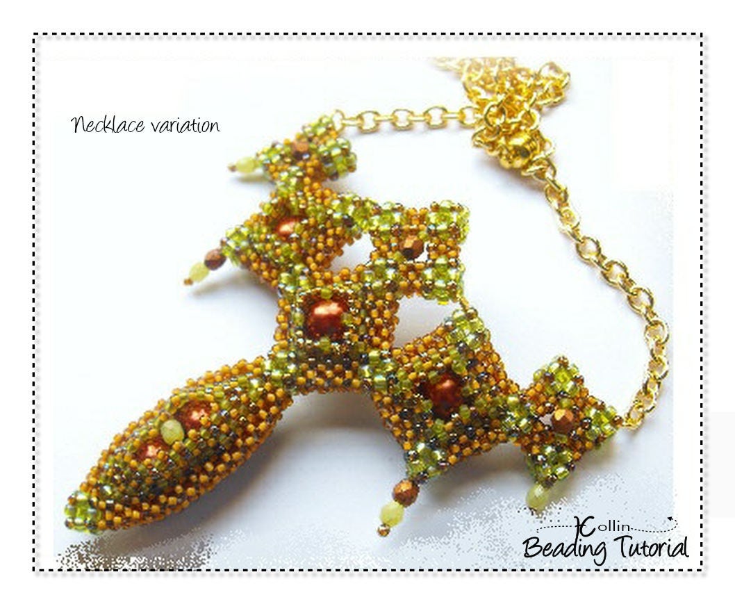 Beading Patterns, Cubic Right Angle Weave Pendant Pattern, Beading ...