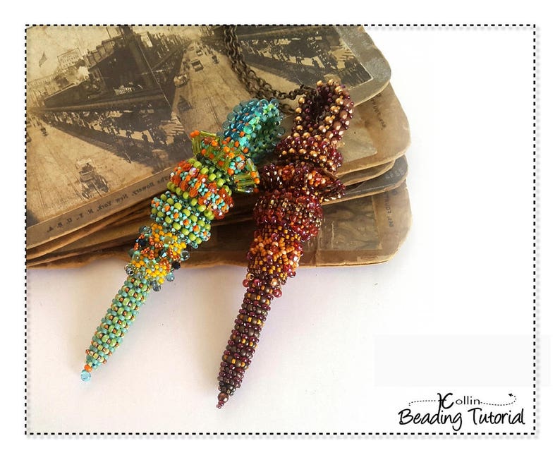 Beading Patterns CRAW Pendant With Beaded Beads Pattern - Etsy