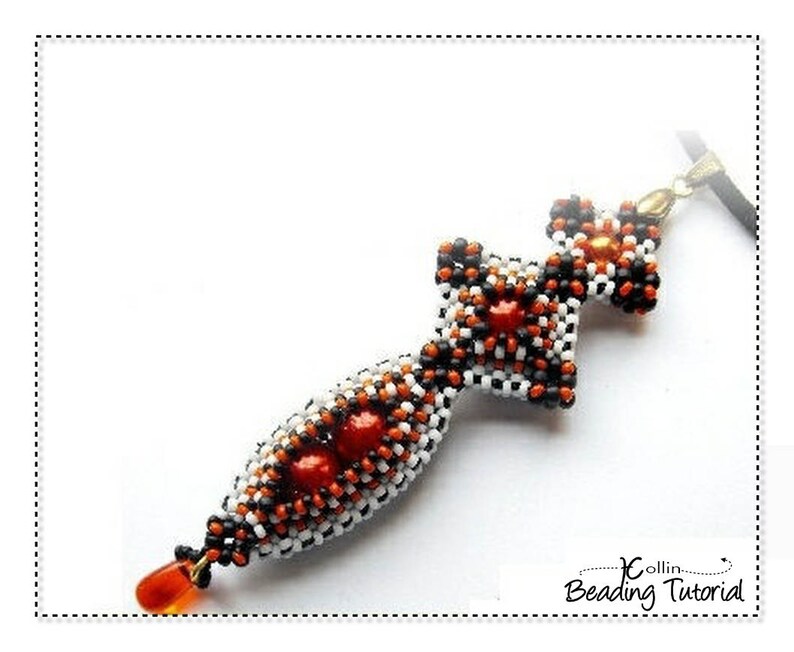 Beading Patterns, Cubic Right Angle Weave Pendant Pattern, Beading ...