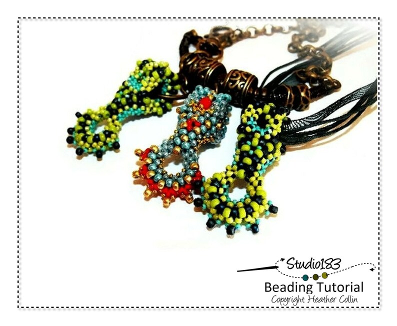CRAW Beading Pattern: Curved Necklace Elements Tutorial (ALE BEADS) - Etsy