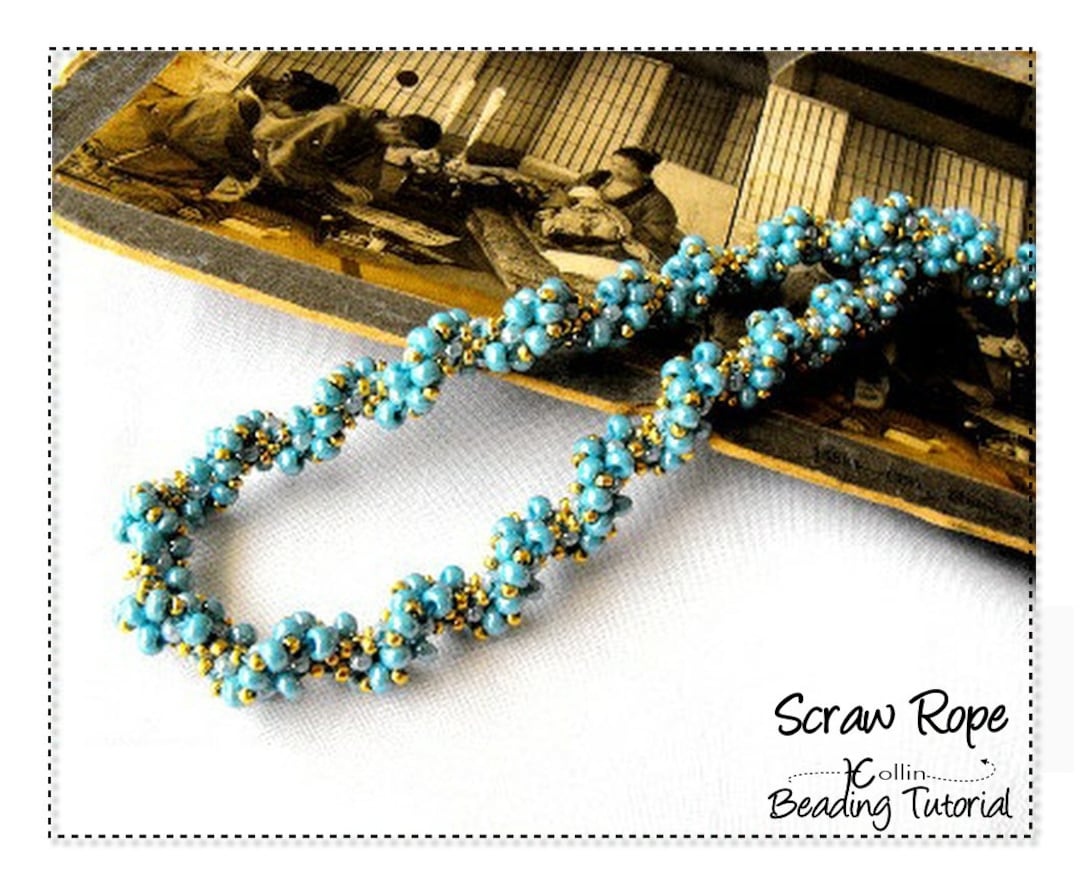 Stitch Tutorial for Spiral CRAW, Twisty Spiral Rope Beading Pattern ...