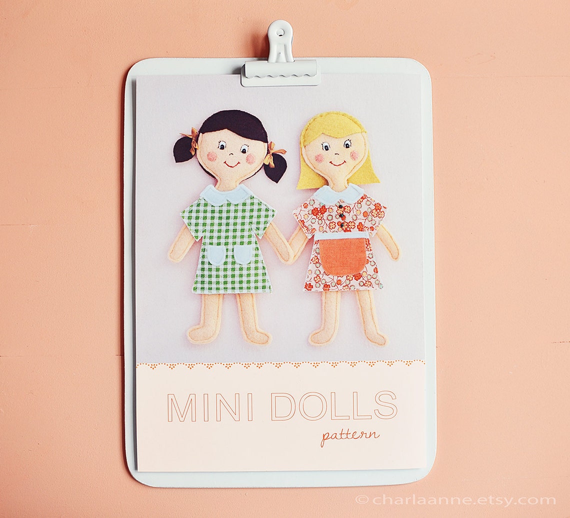 Mini Dolls Pdf Pattern/tutorial - Etsy