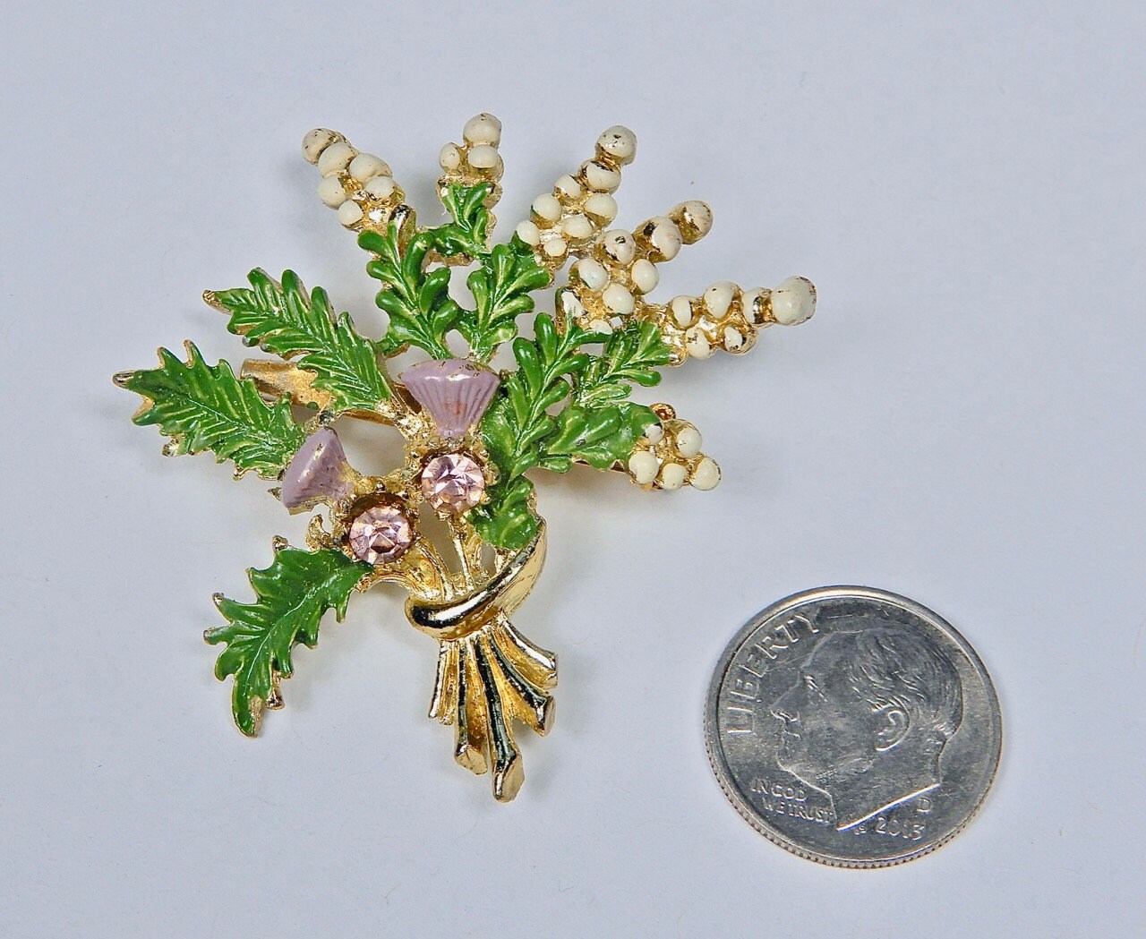 Vintage Enameled Scottish Thistle Pin no. 689 - Etsy
