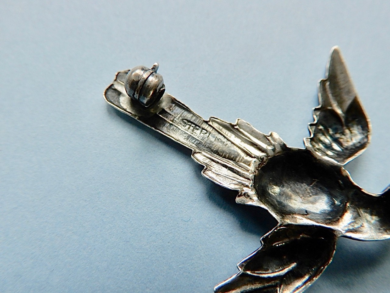 Vintage Sterling Dove Pin no. 1586 - Etsy