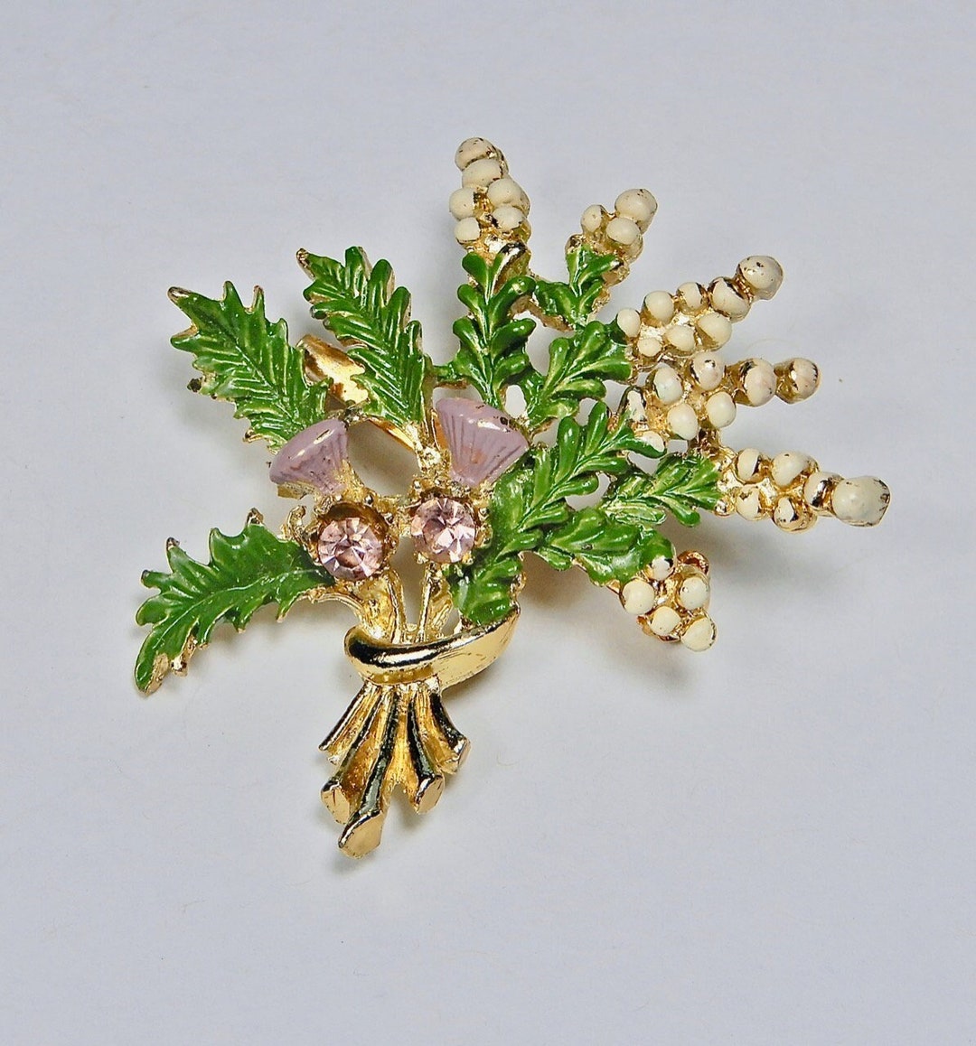 Vintage Enameled Scottish Thistle Pin (no. 689) - Etsy