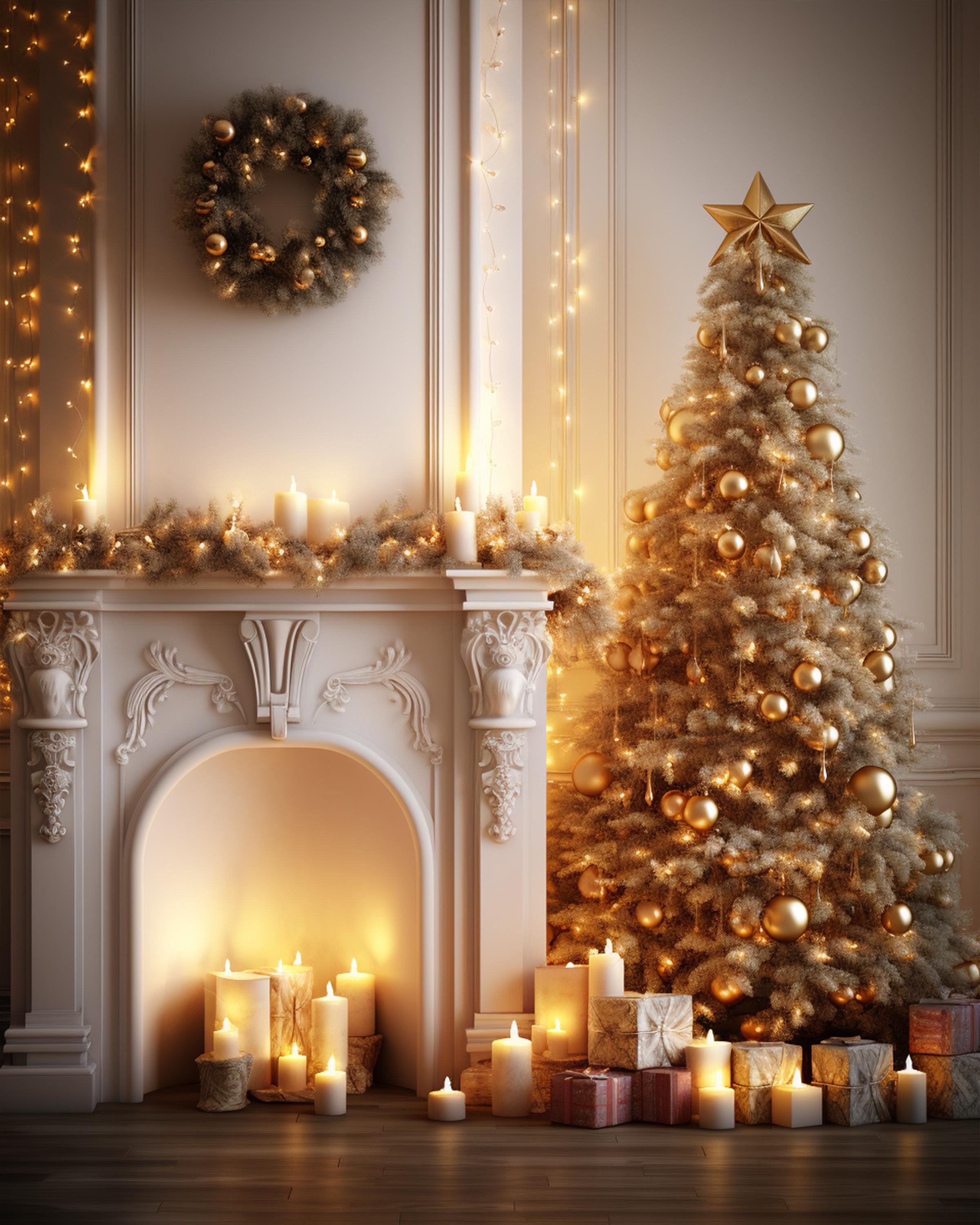 Christmas Bokeh Photography Backdrops, Festive Holiday Overlays ...