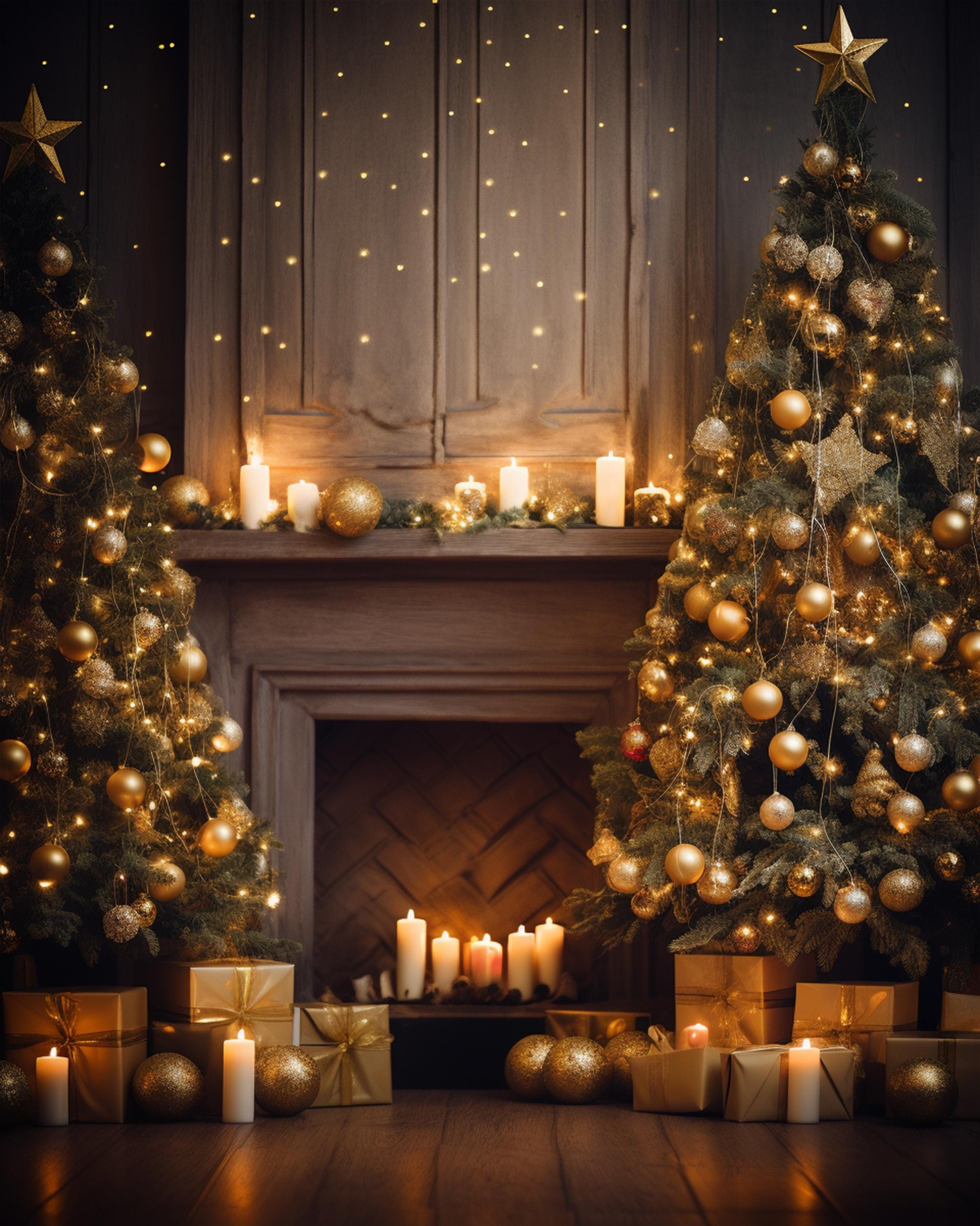 Christmas Bokeh Photography Backdrops, Festive Holiday Overlays ...