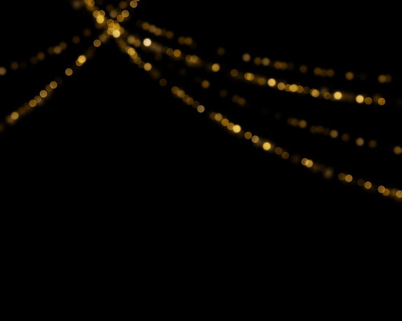 Christmas Gold Glitter Bokeh Overlays | Holiday Lights Photoshop ...