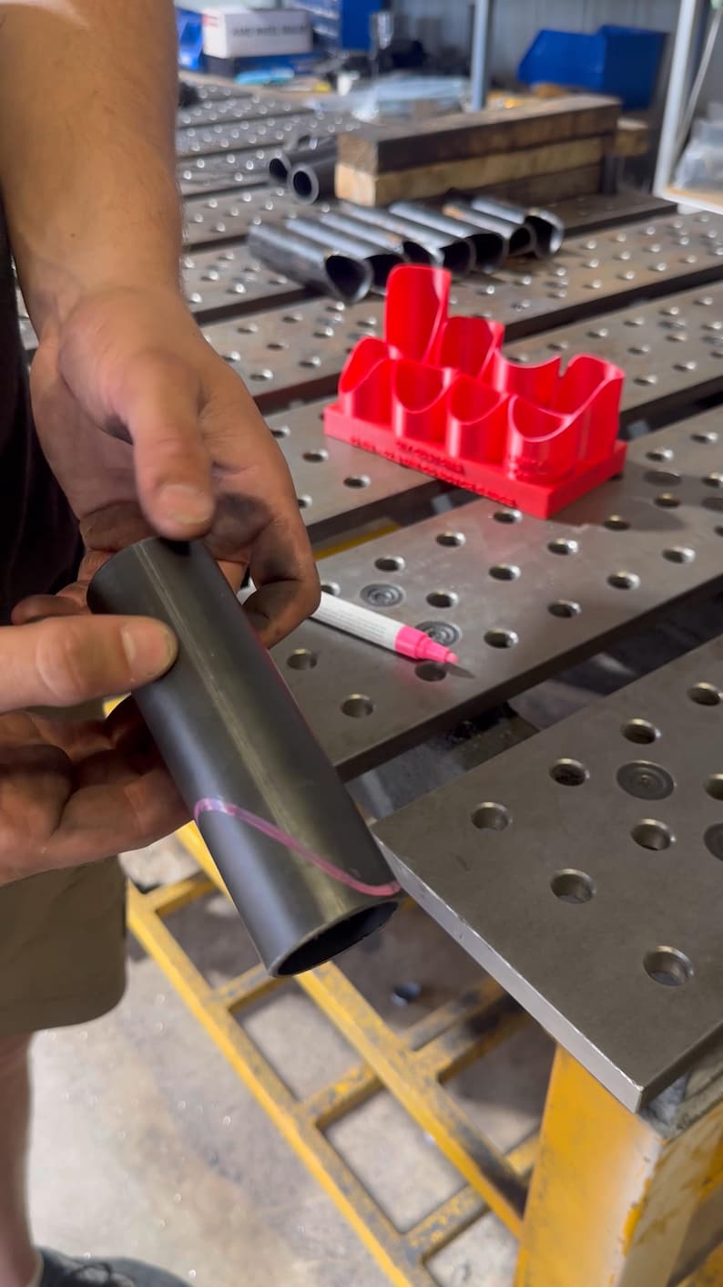 Tube Notcher, Roll Cage, Exhaust Pipe Notching Template,marking Tool ...