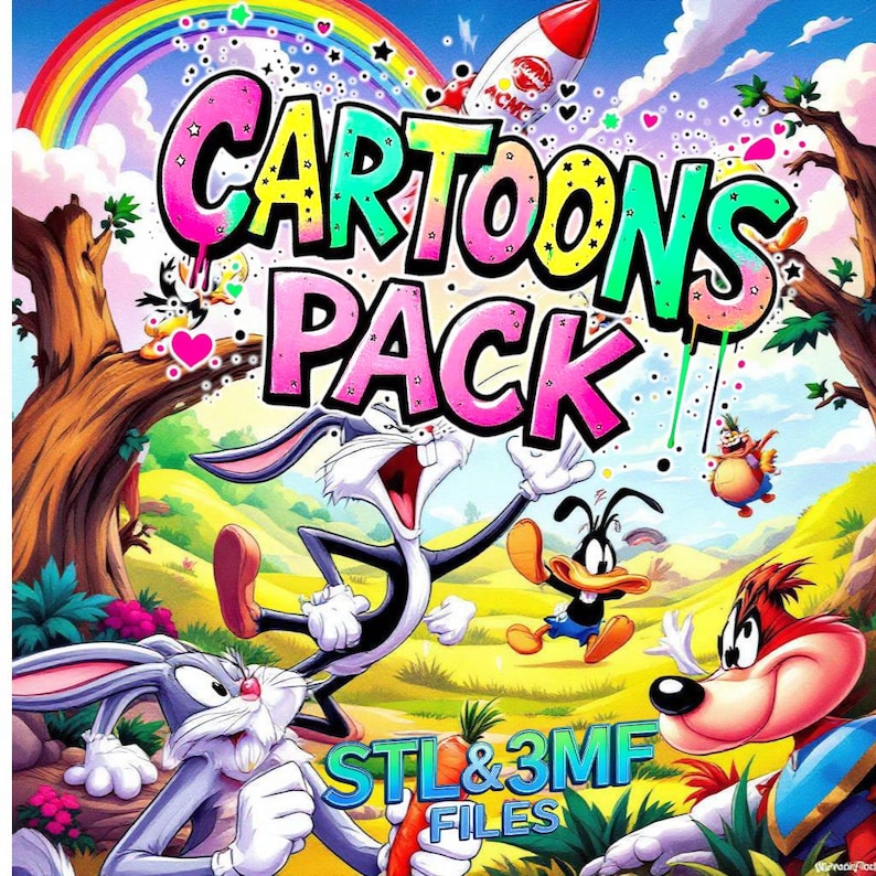 Cartoons Collection Mega Pack, STL Files, All Your Favourites , All in ...