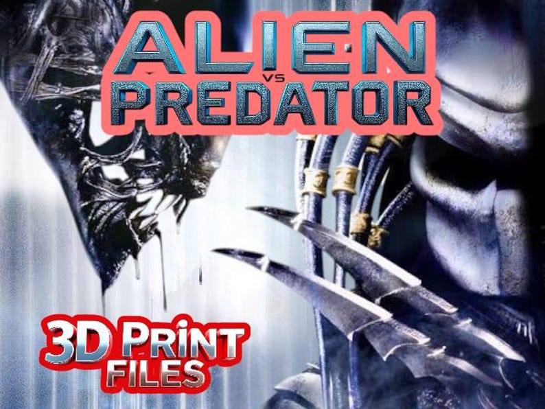 Aliens Vs Predator 3D Print Model Bundle, STL Files (digital Download ...