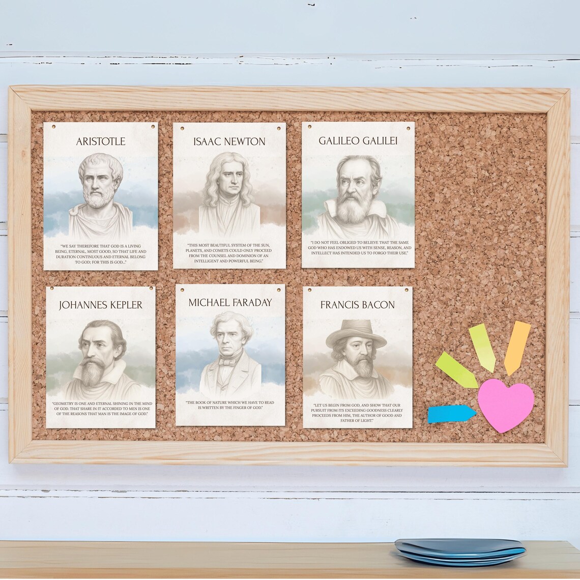 Famous Scientists Posters | Religious Quotes | Bulletin Board Decor ...