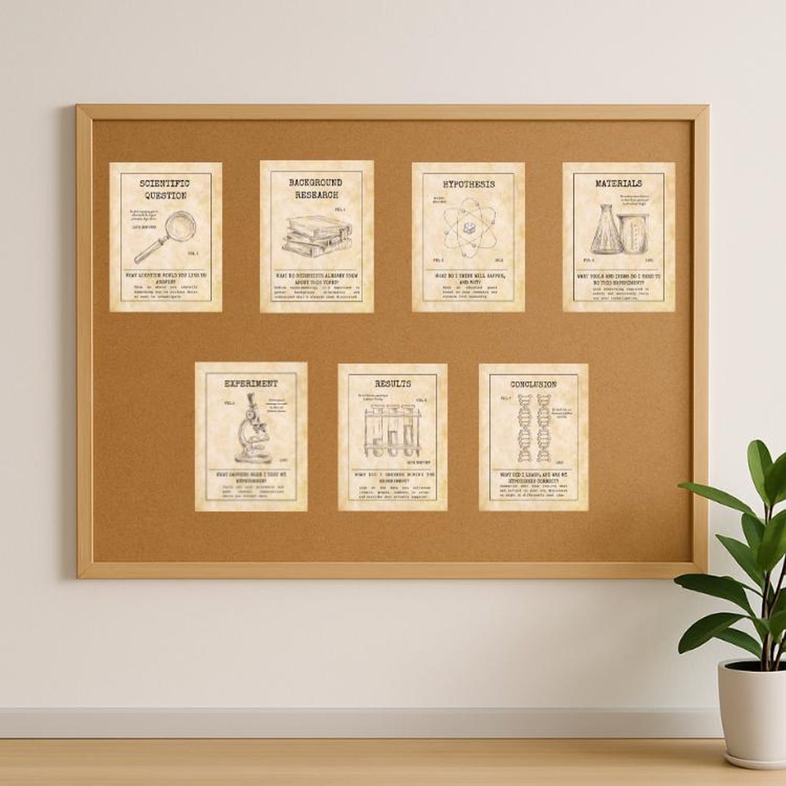 Vintage Scientific Method Posters | Science Bulletin Board and ...