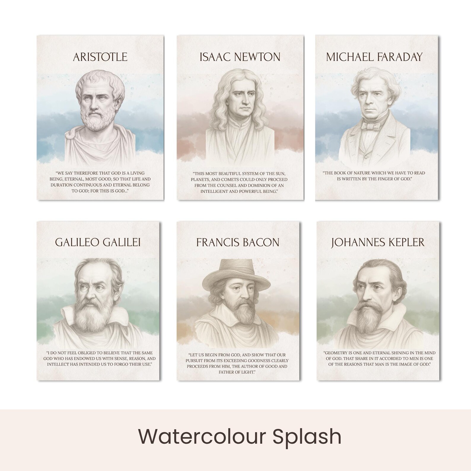 Famous Scientists Posters | Religious Quotes | Bulletin Board Decor ...