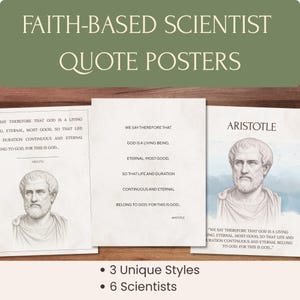 Famous Scientists Posters | Religious Quotes | Bulletin Board Decor ...