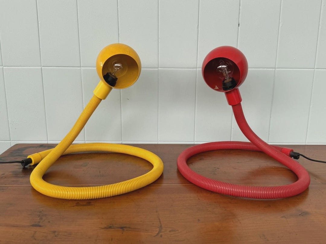 Pair of Italian Swivel Snake Lamps, Vintage 1980s - Etsy