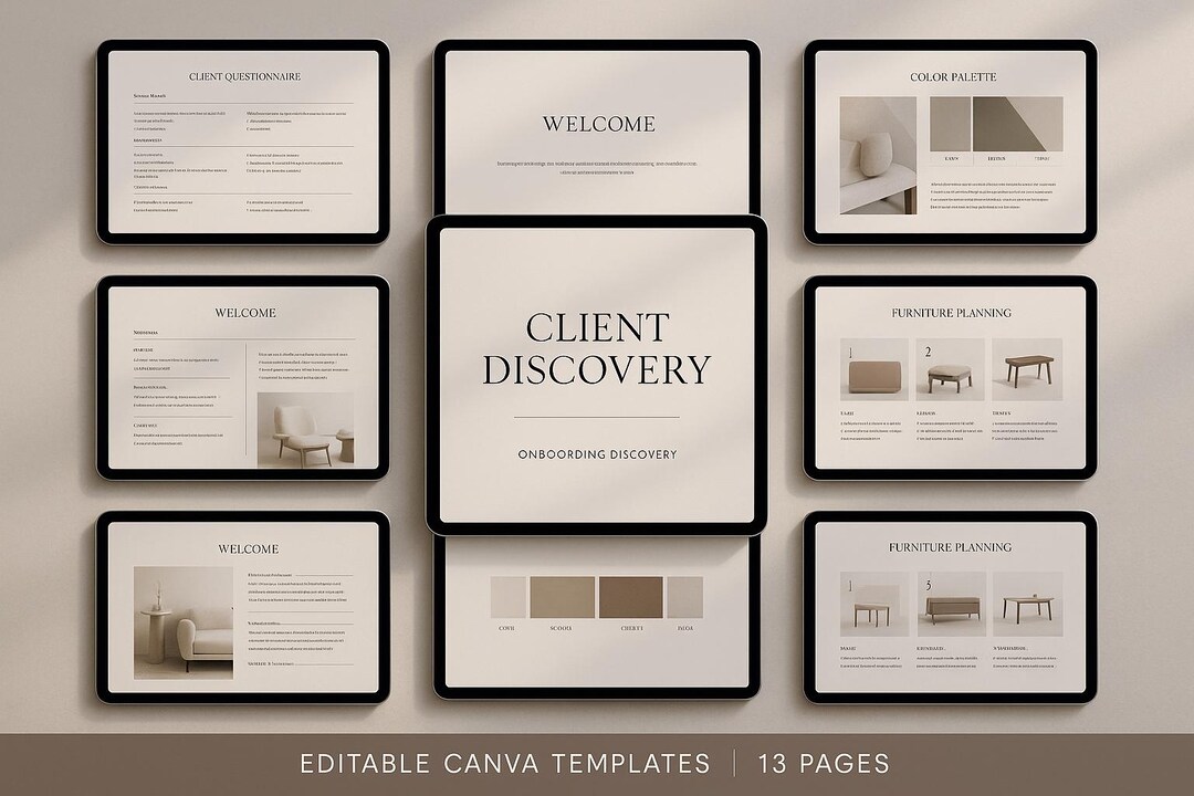 Interior Design Client Questionnaire Template | Editable Canva ...