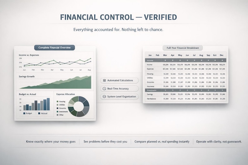 Buy Family Couple Annual Monthly Budget Spreadsheet | Excel, Google ...