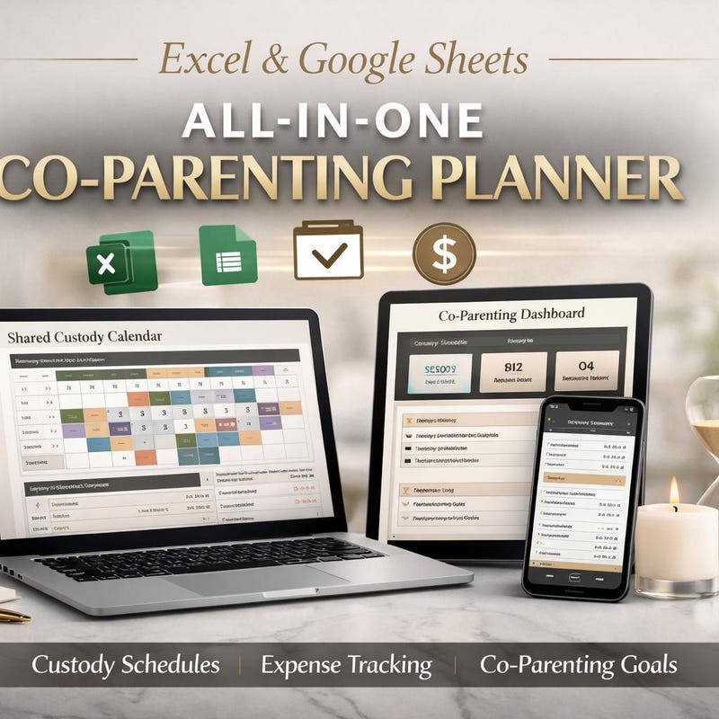 Coparenting Excel Tracker - Etsy