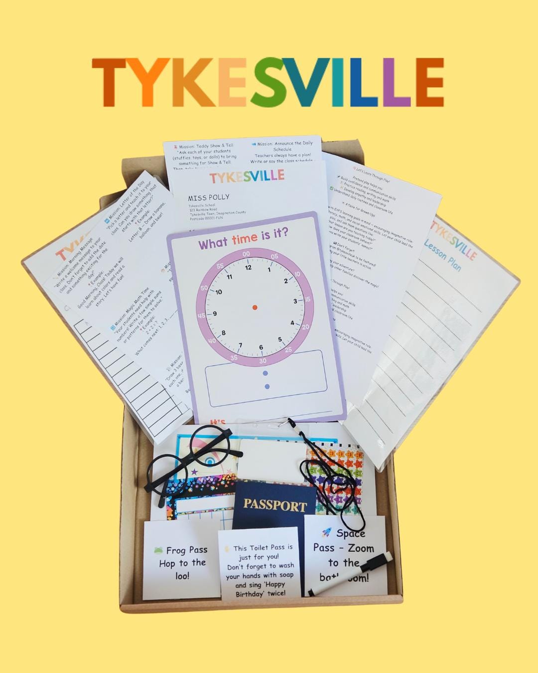 Teacher Role Play Box: Imaginative Screen-free Learning for Kids - Etsy UK