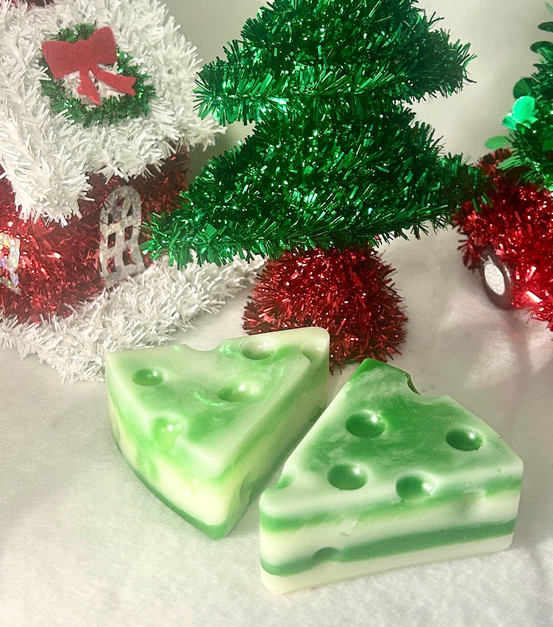 Holiday Cheese Candles • Christmas Novelty Candle Gift • Beeswax Cheese ...