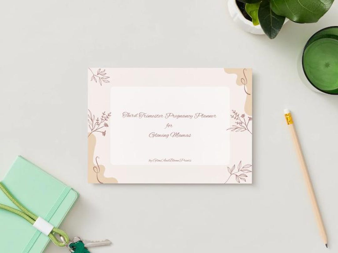 Third Trimester Pregnancy Tracker for Glowing Mamas - A4 Editable (15 ...