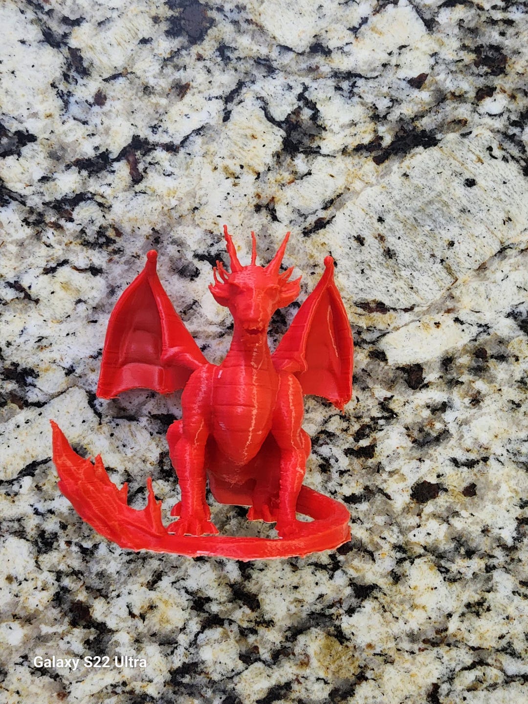 3D Printed Small Red Dragon - Etsy Canada