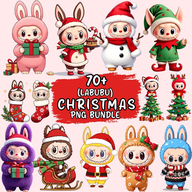 Labubu Xmas Ornament - Etsy