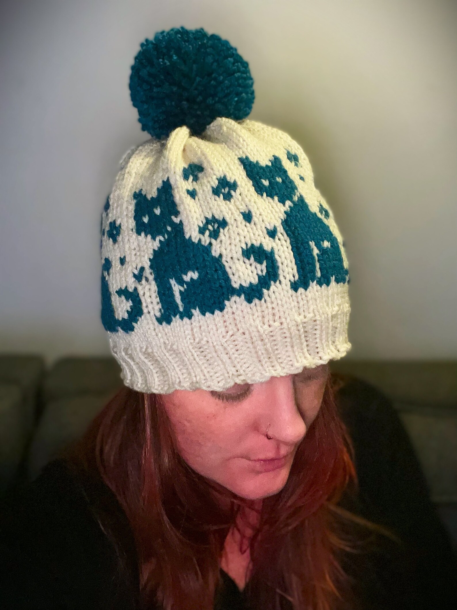 Kitty Cat Winter Hat, Fair Isle Cat Hat - Etsy