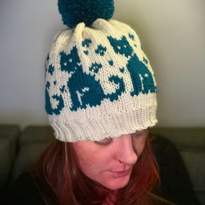 Kitty Cat Winter Hat, Fair Isle Cat Hat - Etsy