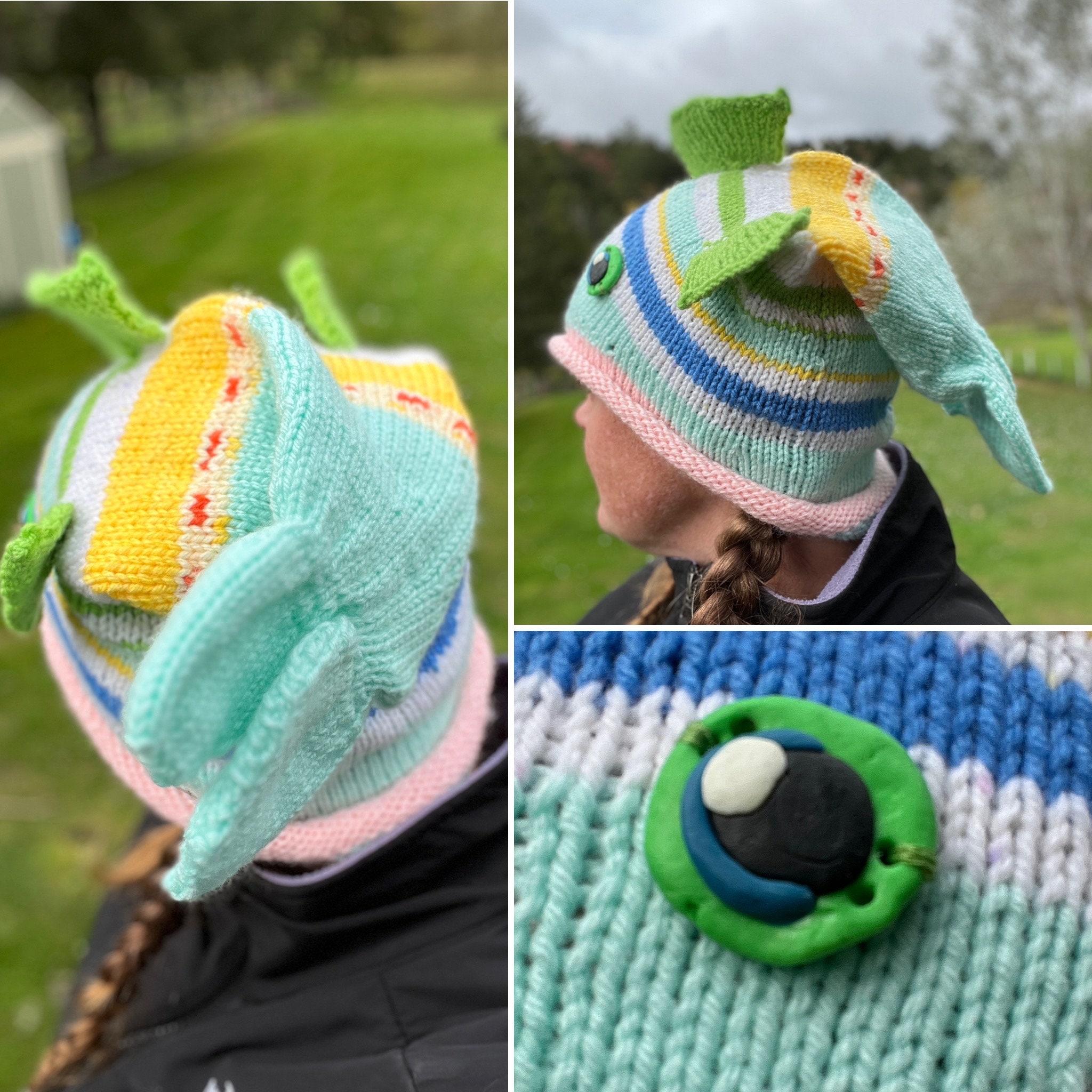 Fish Hat, Fun Winter Hat, Knit Fish - Etsy