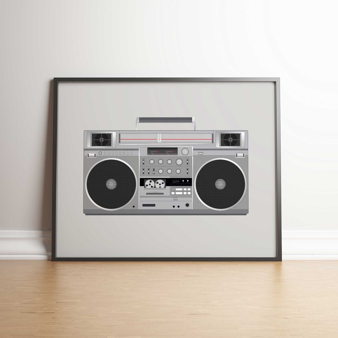 Boombox Art Print: JVC RC-M90 Ghetto Blaster (digital Download) - Etsy
