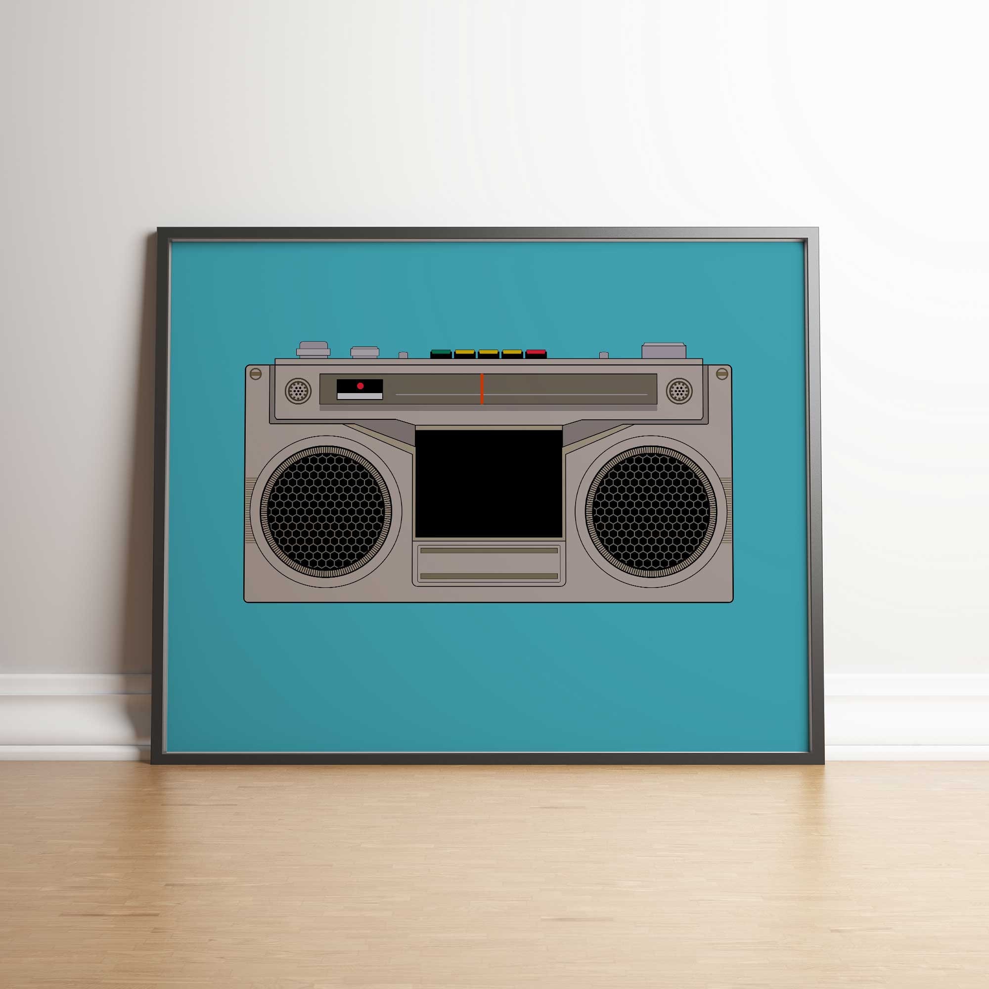 Stranger Things Radio Boombox Print Five JPEGs Instant | Etsy