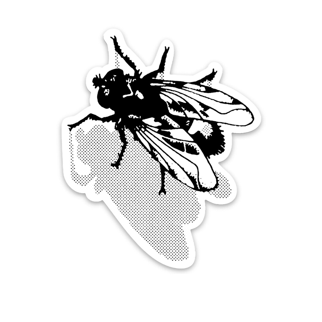Fly Insect 3-inch Die-cut Vinyl Supersized Sticker Durable Waterproof ...