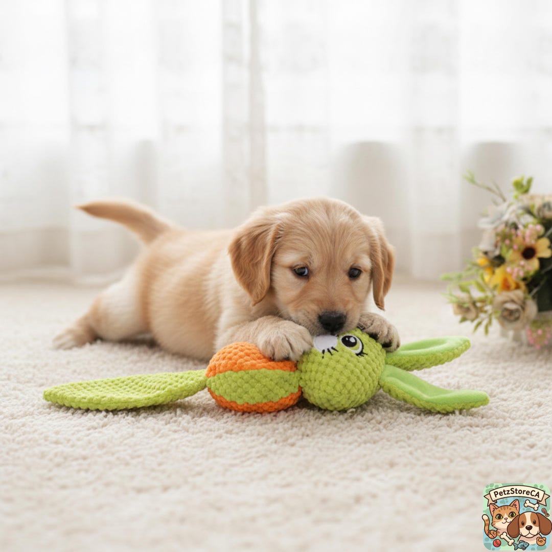 Pet Plush Toy – Corn Dog Shaped Velvet Spherical Animal Doll for ...
