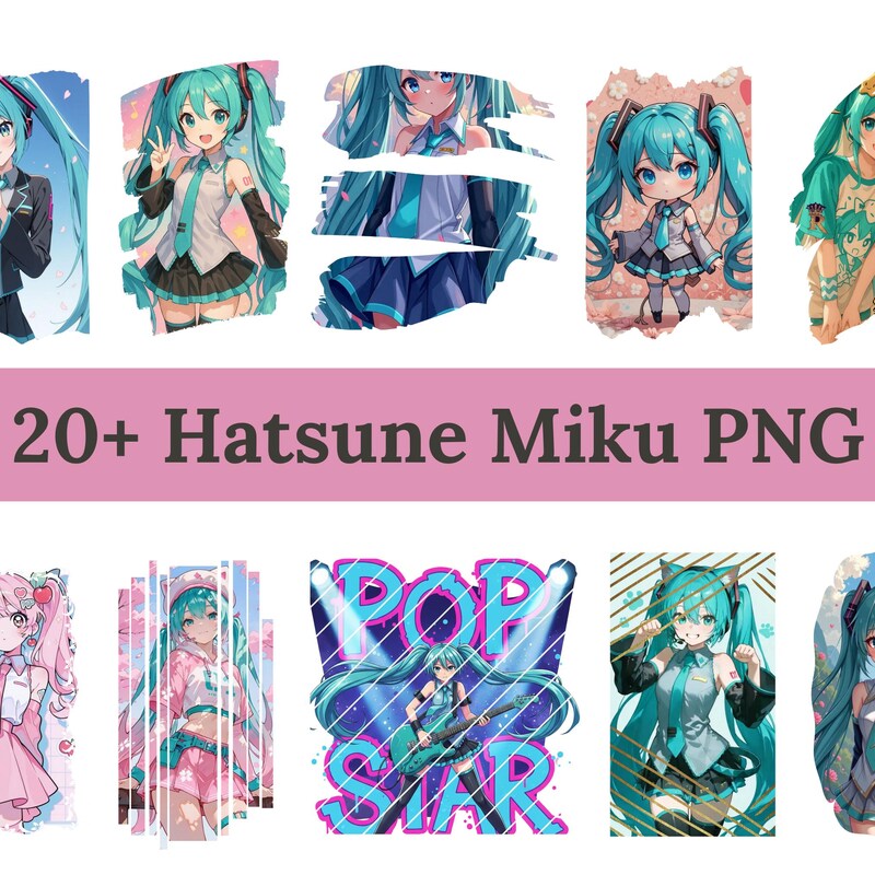 Hatsune Miku Png - Etsy