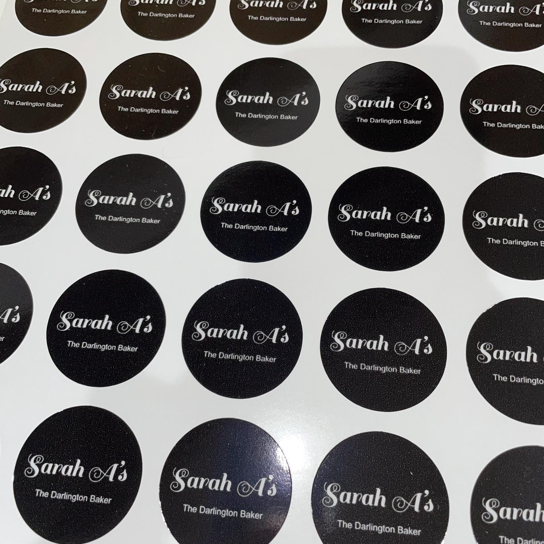 Circle Logo Stickers, Round Business Stickers, Custom Stickers & Labels ...