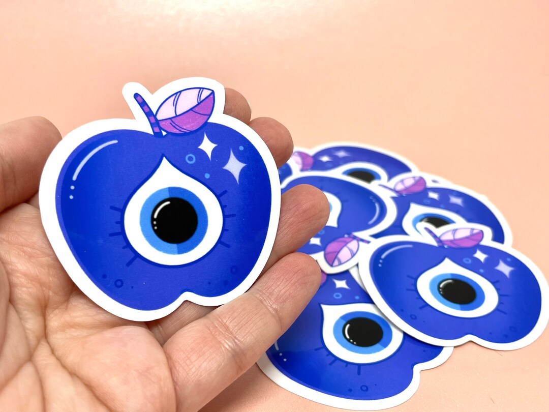 Apple of My Evil Eye Vinyl Sticker - Cute Die Cut Stickers - Cute ...