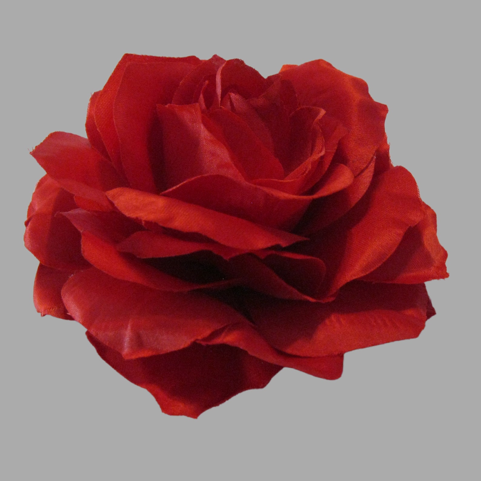 Red Rose Hair Clip Accessory Floral Fascinator. - Etsy