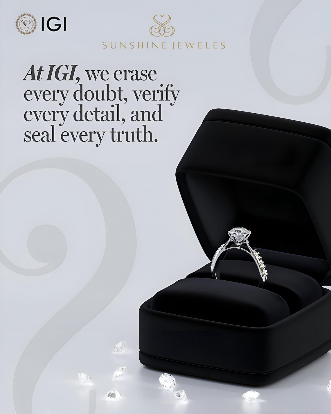 Emerald Cut Lab Grown Diamond Engagement Ring, 14K Gold Solitaire Three ...