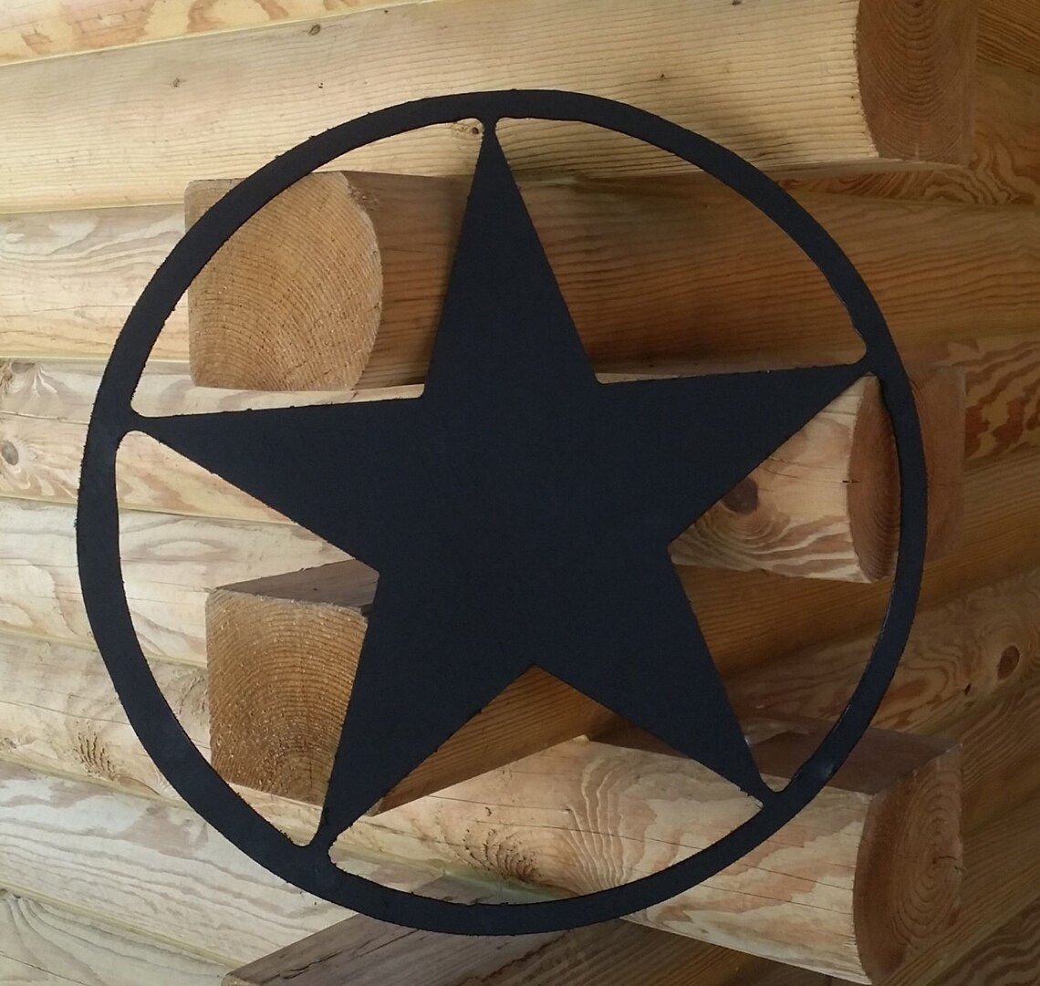 Texas Star Wall Plaque Applique Wooden Interior Exterior Hanger ...