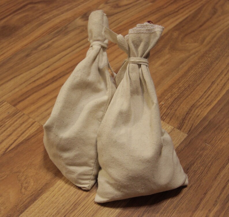 Canvas Blank Money Bag Bank Deposit Transit Coin Sack Bags 6.5x9.5" Tie ...
