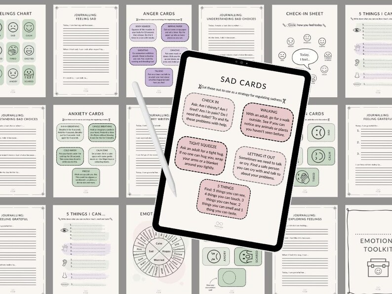Emotion Regulation Toolkit for Kids | Workbook, Mental Health Lesson ...