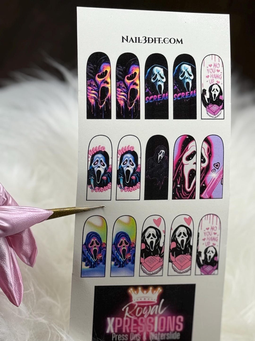Cute Scream Inspired Waterslide Decals - Etsy