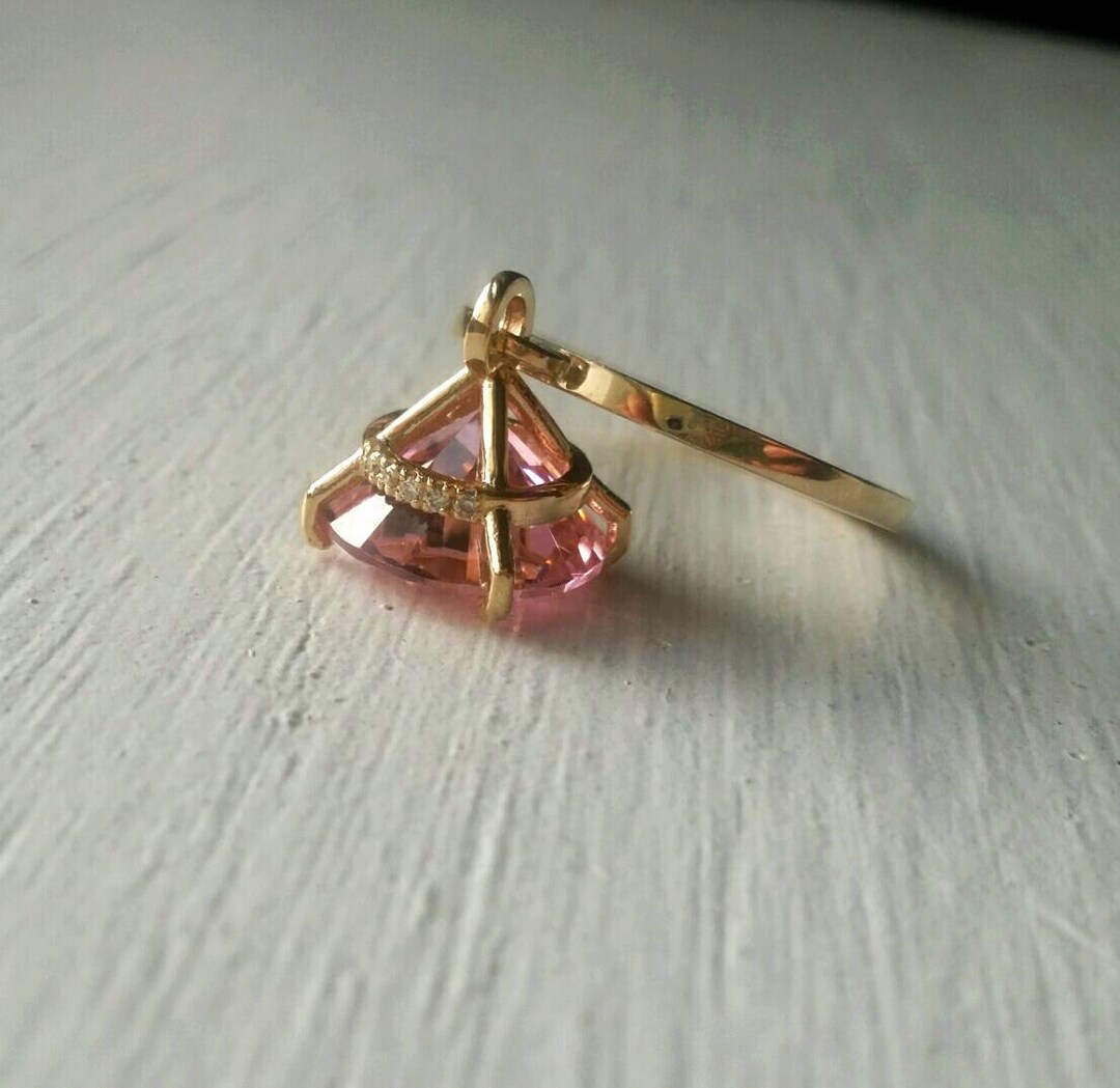 Gold Dangle Ring - Etsy