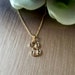 Number Three Gold Pendant With Black Diamonds, Gold Pendant, Three ...