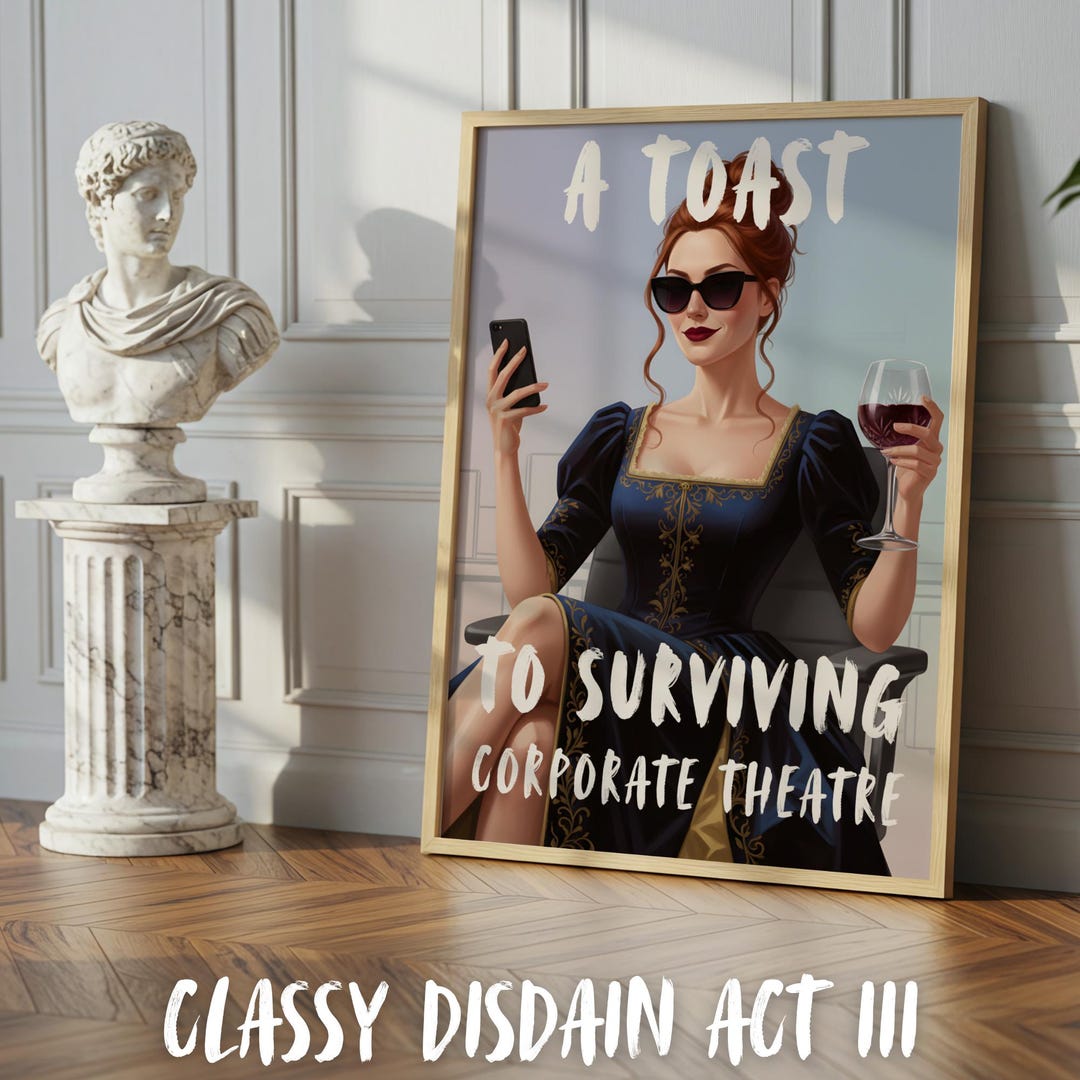A Toast to Surviving Poster, Funny Printable Wall Art, Office Wall ...