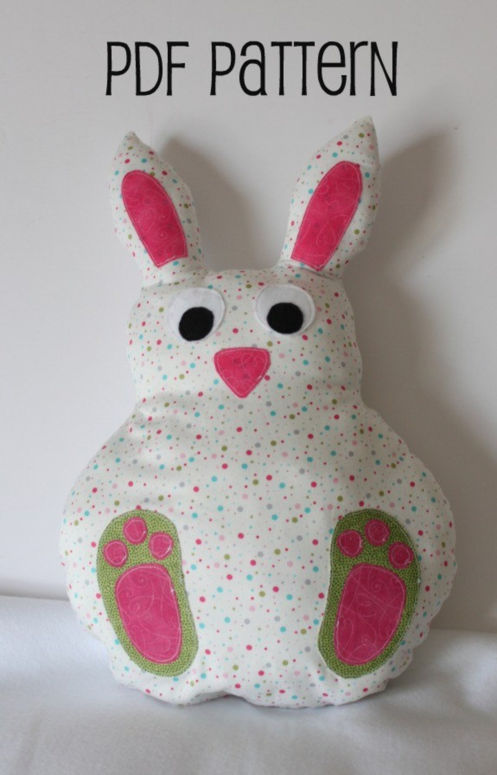 INSTANT DOWNLOAD Hop the Bunny Pattern Stuffed Animal Toy Perfect for ...
